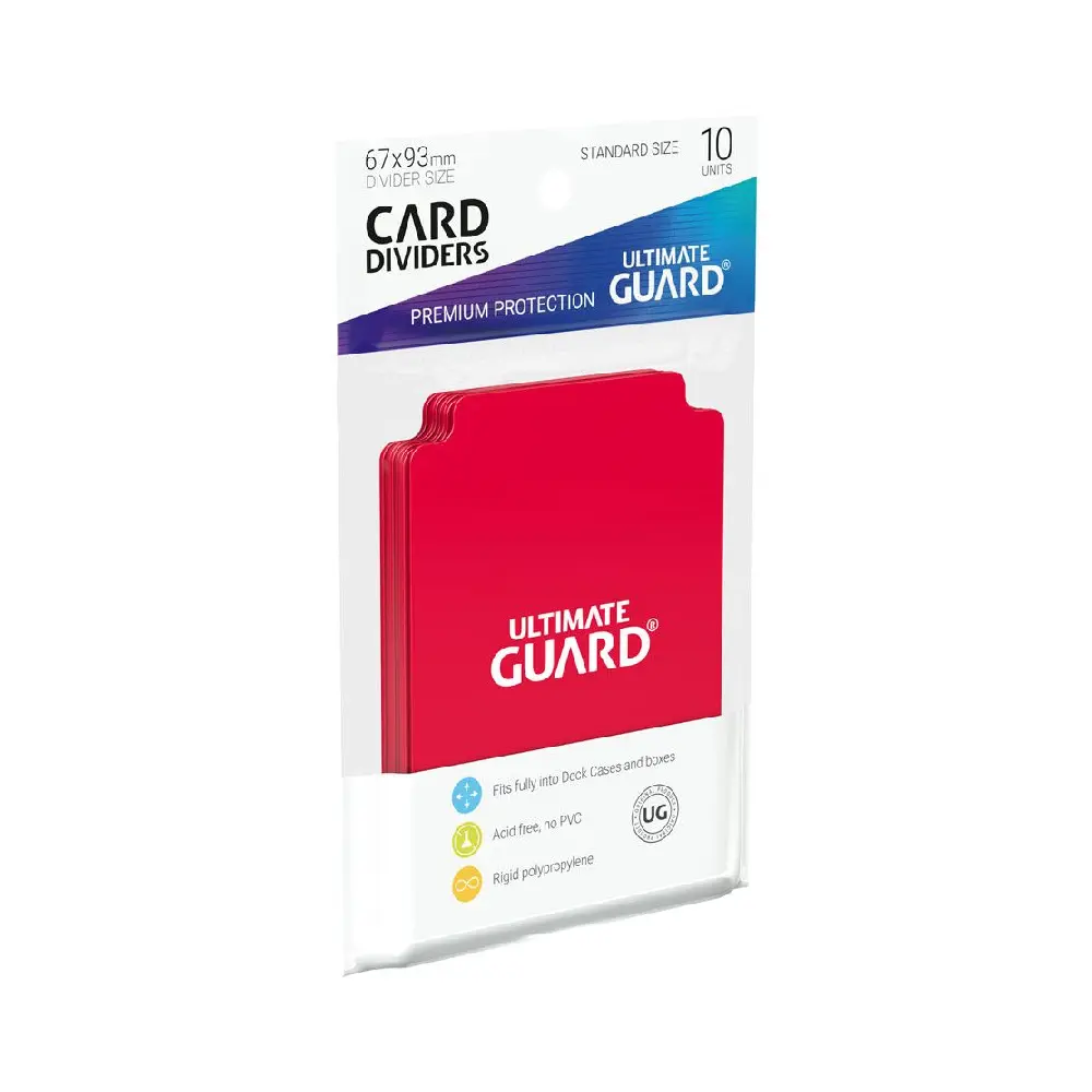 10 Ultimate Guard Dividers - Red | Najada.games