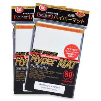 80 KMC Sleeves - Hyper Mat White | Najada.games